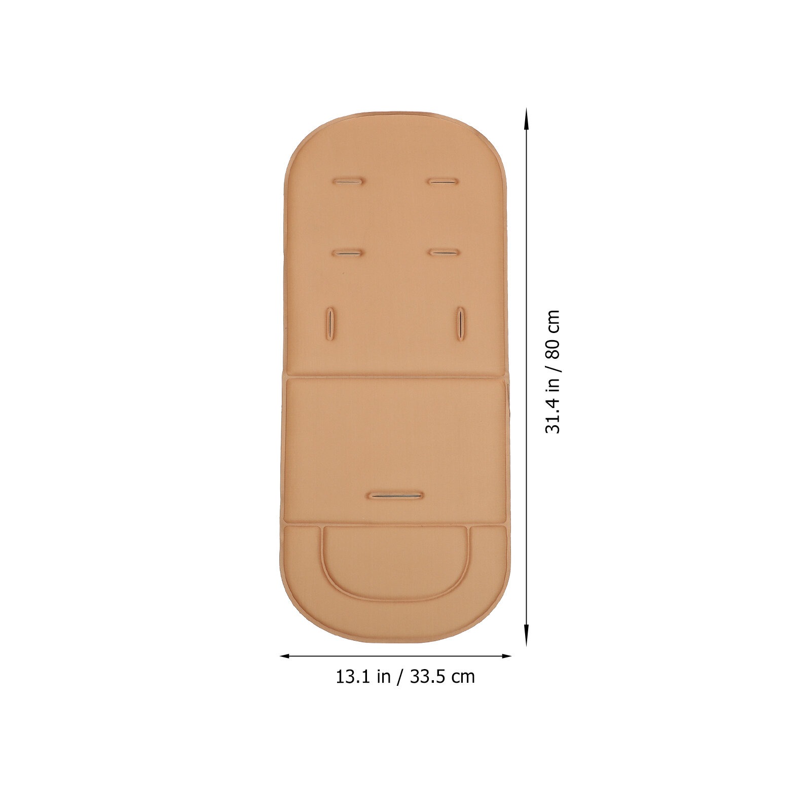 Подушка Для Детской Коляски Сиденья Коричневого Цвета 80x33.5cm