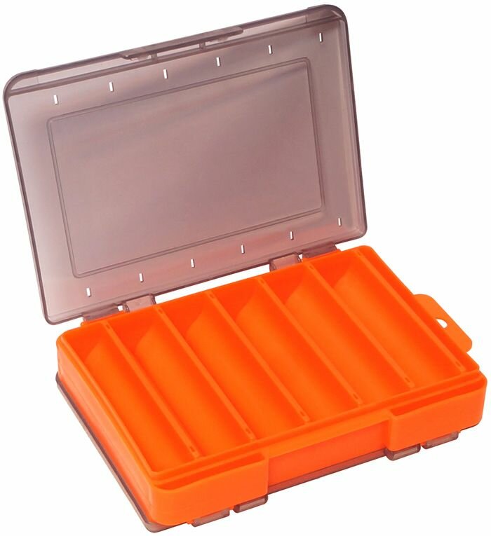 Коробка Kosadaka TB-S31E-OR, 14x10.5x3см для воблеров, двухсторонняя, оранжевая