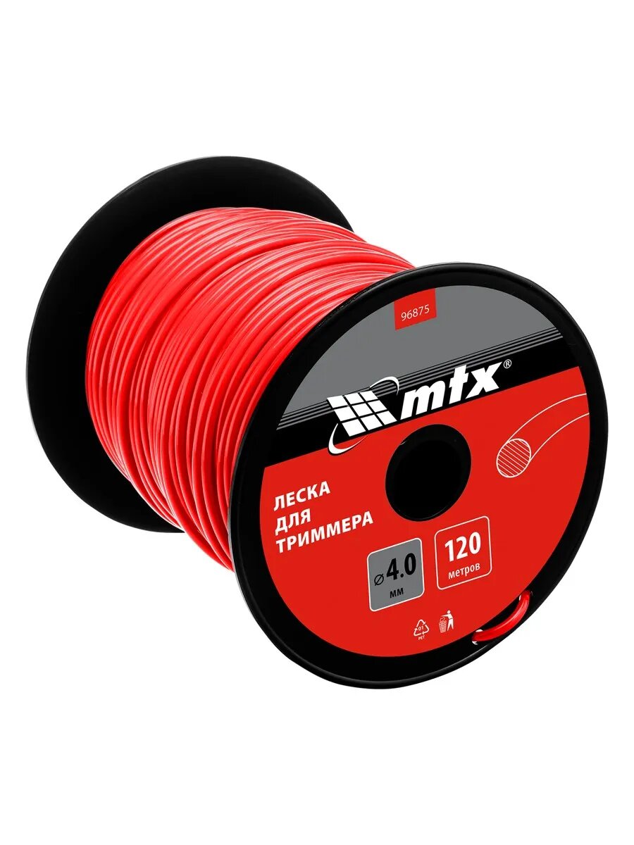 MTX Леска для триммера 4,0 мм х 120 м, на катушке 96875