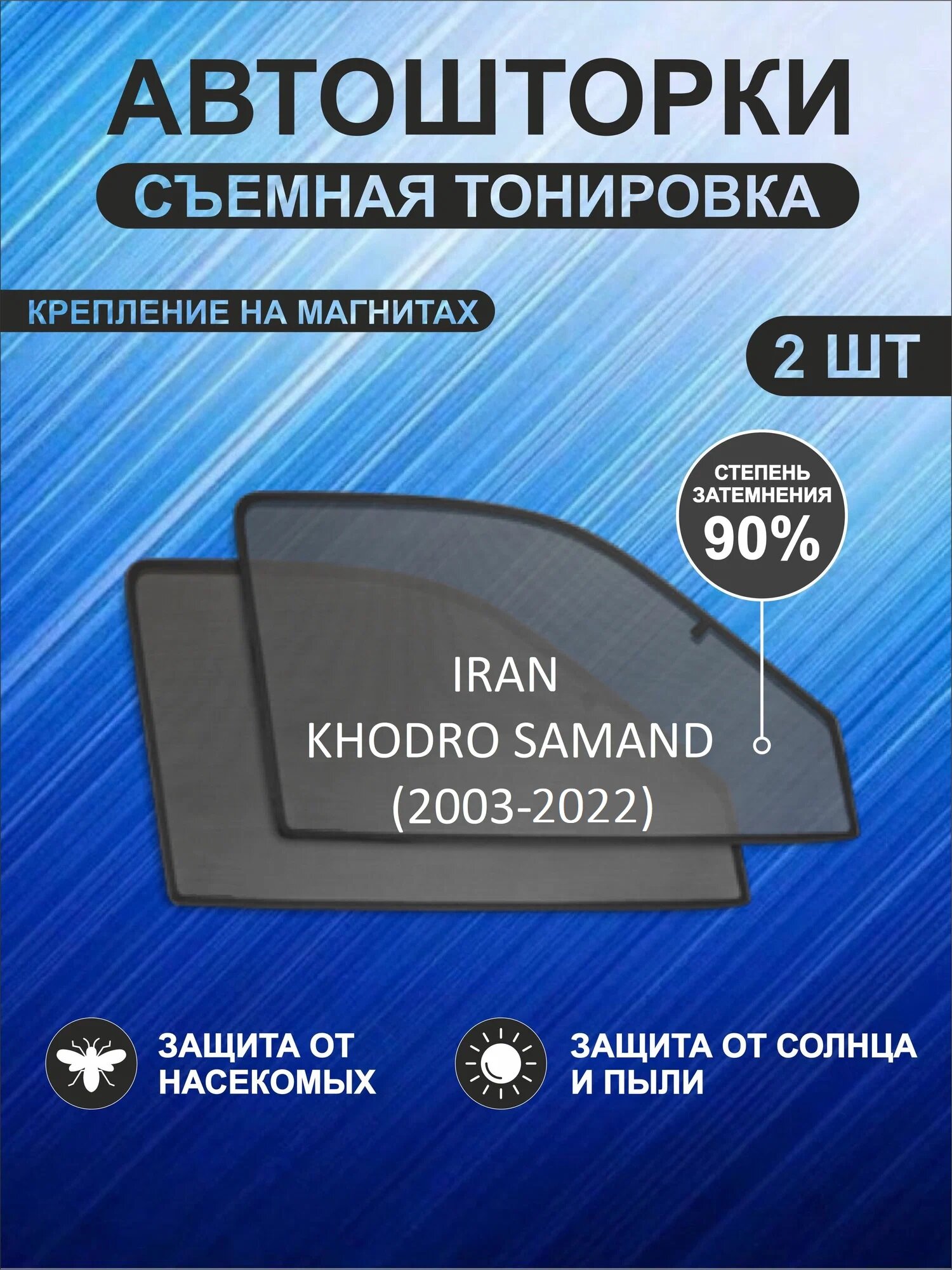 Автошторки на Iran Khodro Samand (2003-2022)