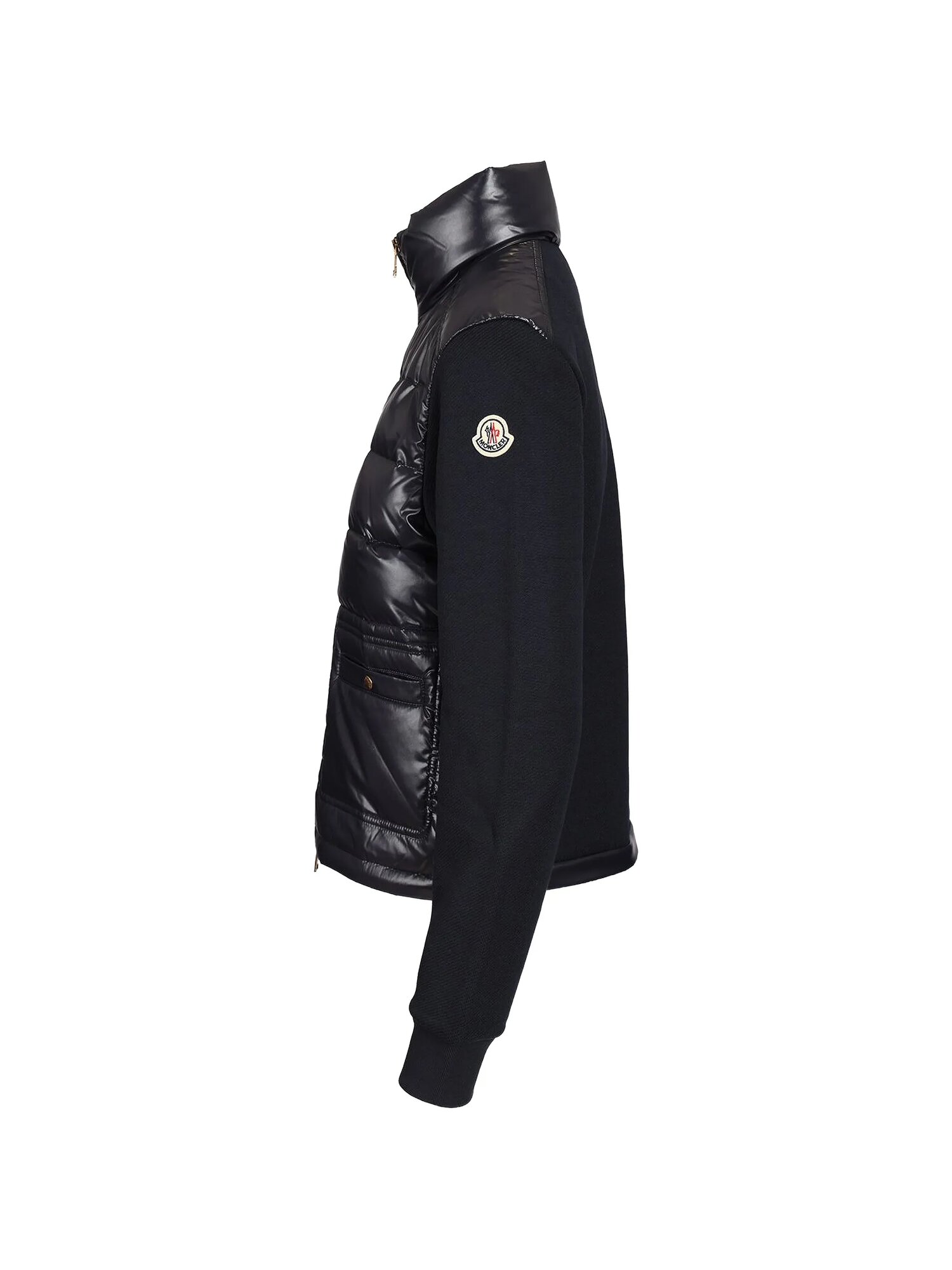 Куртка Moncler Quilted-panel zip-up jacket, размер 42 — фото 1