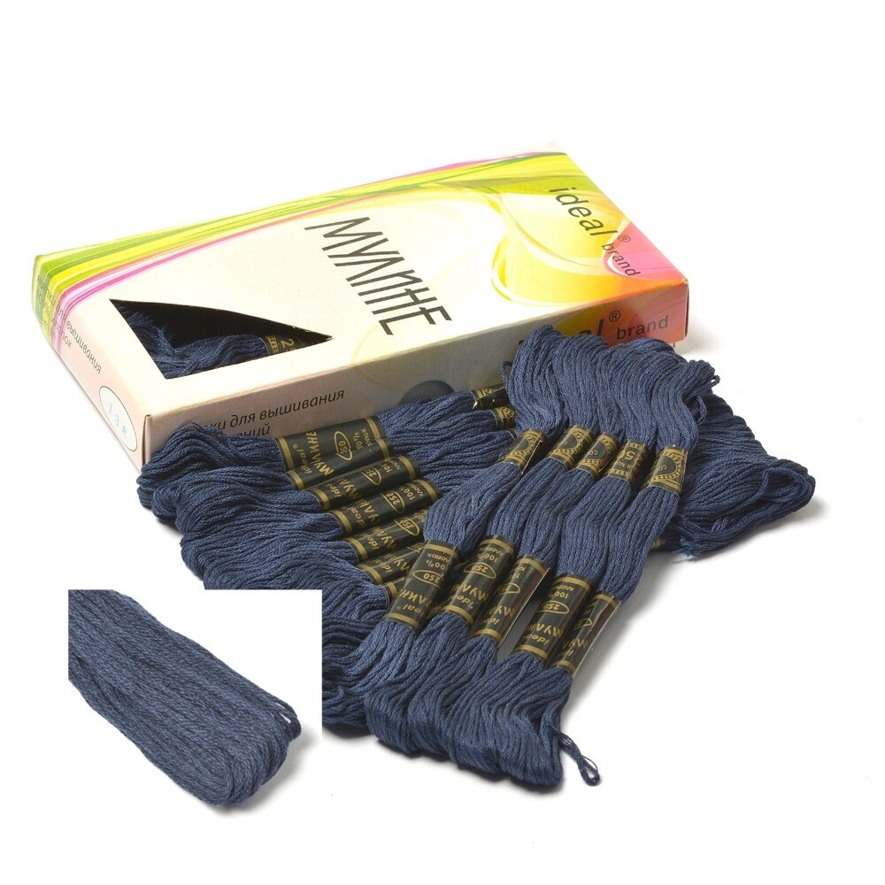 Нитки мулине IDEAL 100% хлопок, 24х8 м, цвет 250 (МУЛ. ТВ. IDEAL.250)