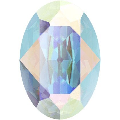 Стразы неклеевые PRECIOSA Crystal AB, 8х6 мм, стекло, 12 шт, перламутр (435-12-601)