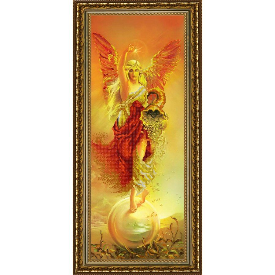 Рисунок на ткани Конёк (бисер), Фортуна с рогом изобилия, 25х65 см (9859)