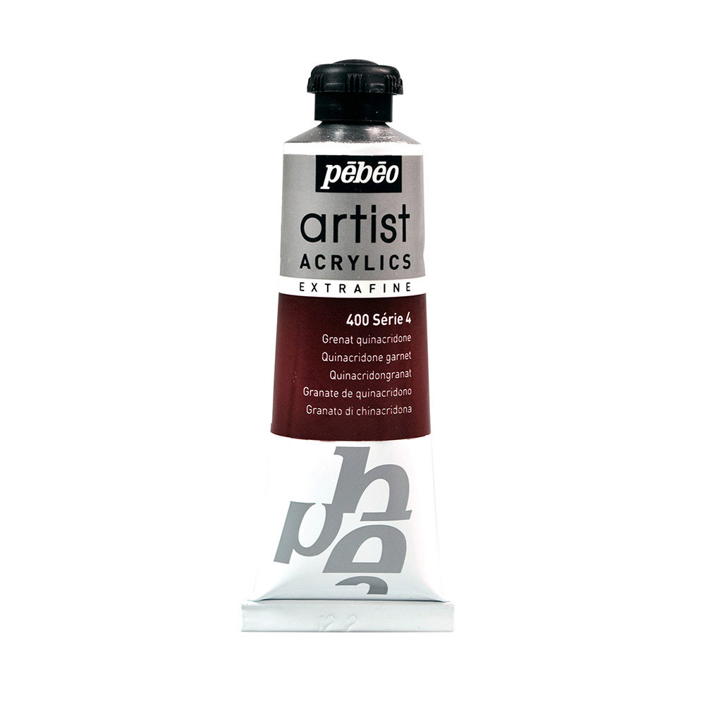 Краска акриловая Pebeo Artist Acrylics extra fine, №4, 37 мл, гранатовый хинакридон