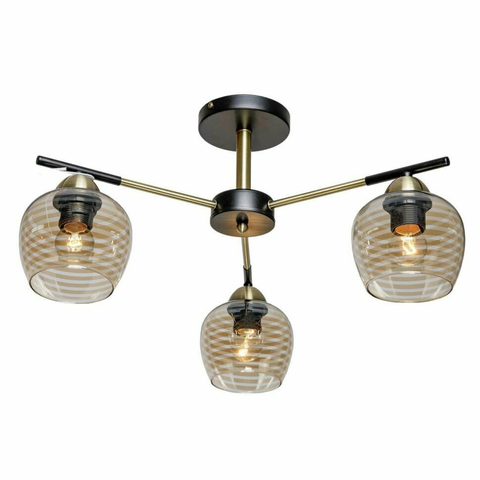 ESCADA арт. 1123/3P E27*40W Antique brass/Black
