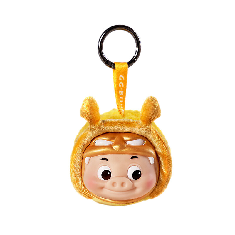 Брелоки виниловые плюшевые унисекс TOP TOY x GG BOND Piggy The Hero GGbond, Confirmed-Small Hidden-Dragon (Open)