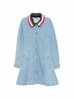 Платье Crochet-collar button-up mini dress