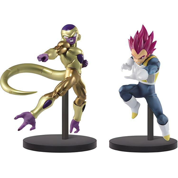 Фигурки унисекс BANPRESTO Vegeta Dragon Ball Super, Super Saiyan God SSGSS & Gold Frieza The Legendary Super Warriors II