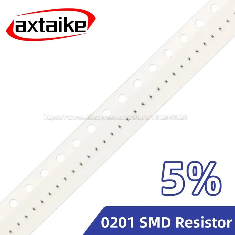 SMD резистор 0201 15R 5% Axtaike 200шт