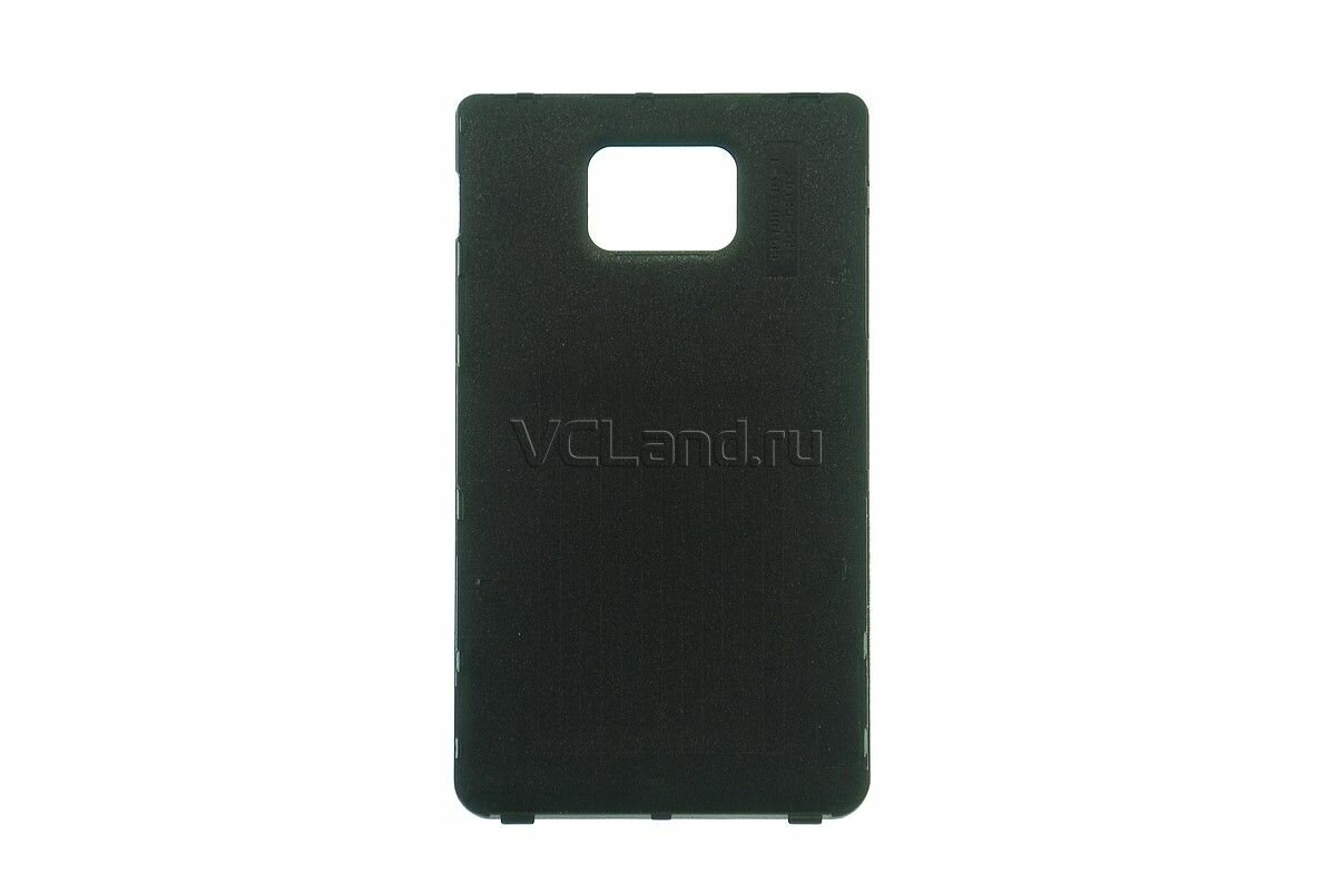 Задняя крышка, для Samsung Galaxy S2 I9100, пластик, черная, 1 шт