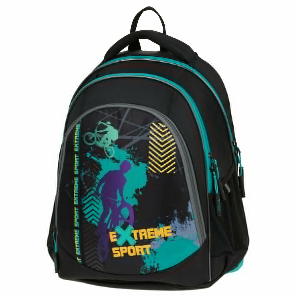 Рюкзак школьный Forst F-Junior "Extreme Sport" 38x29x18см, 3 отделения, 2 кармана, эргономичная Спинка (Ft-Rm-080503)