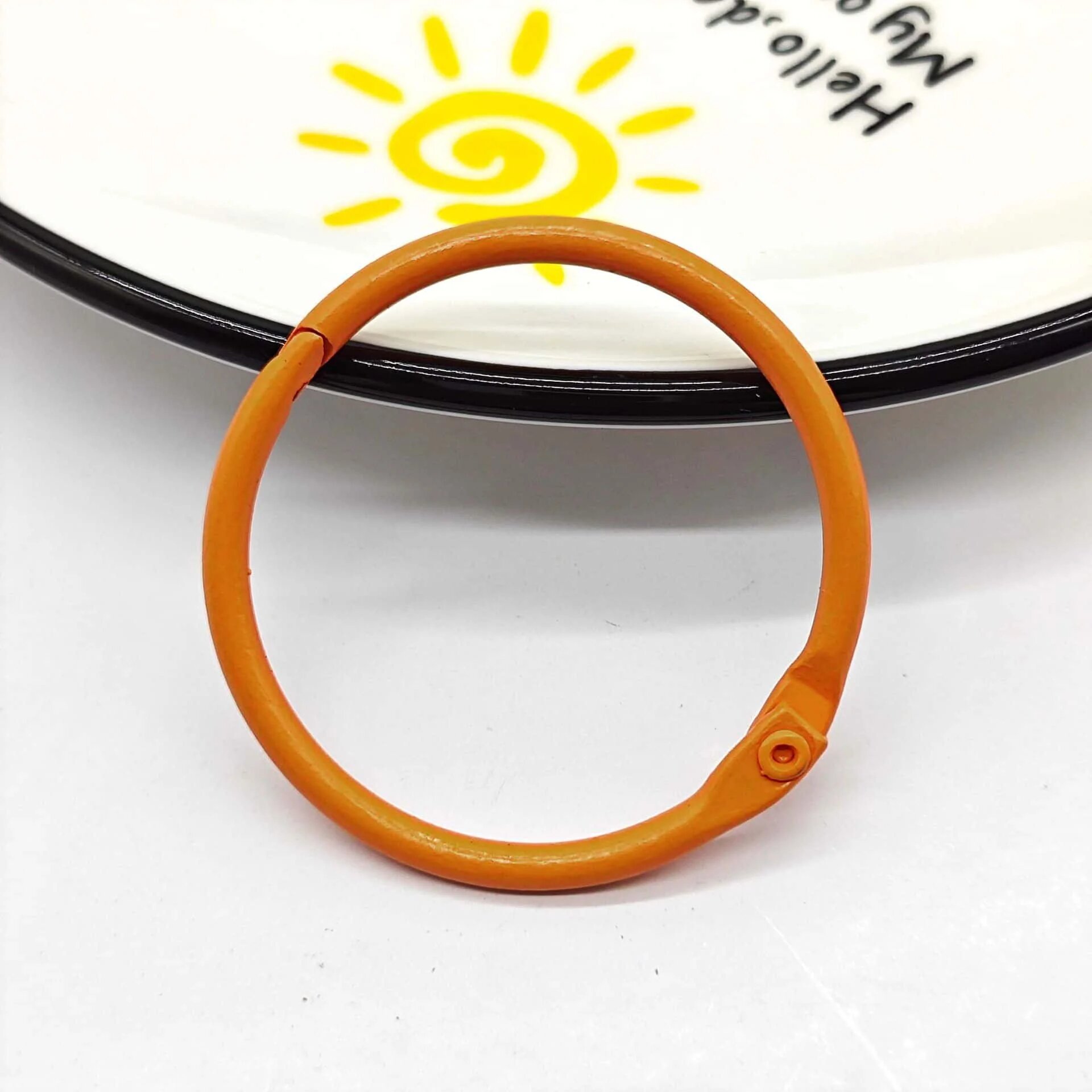 Кольца для бижутерии из металла, 30 мм, цветные, 5/10 шт. 10pcs, Оранжевый, Orange