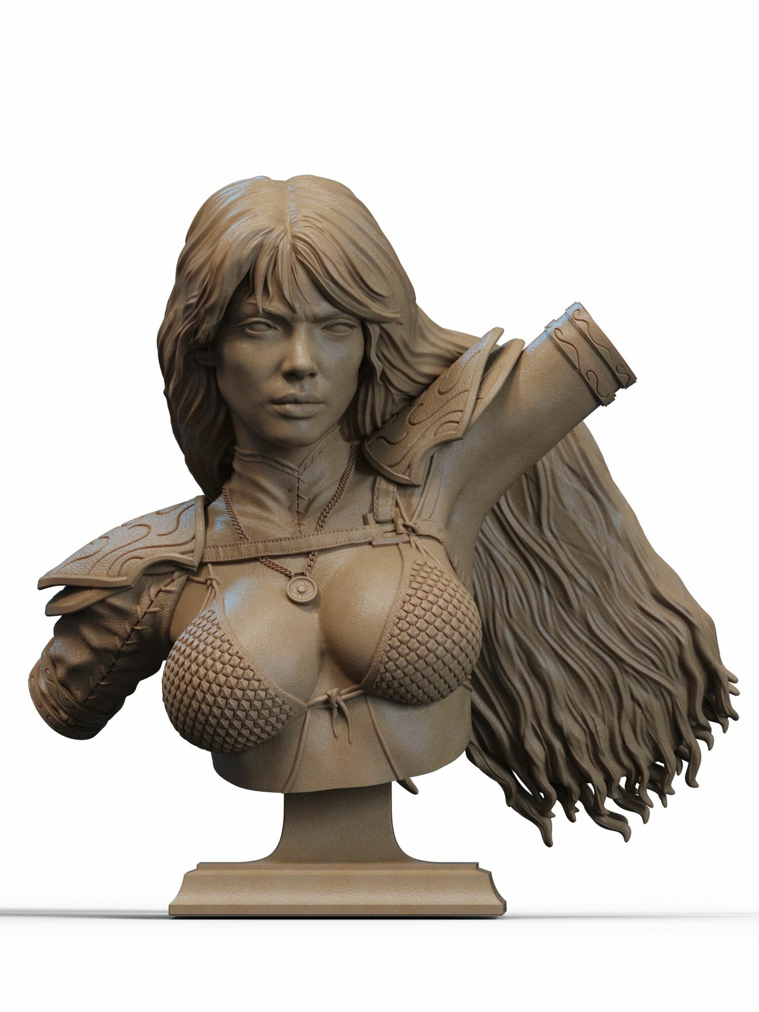Сборная модель Red Sonja (Marvel), бюст, 100мм для покраски