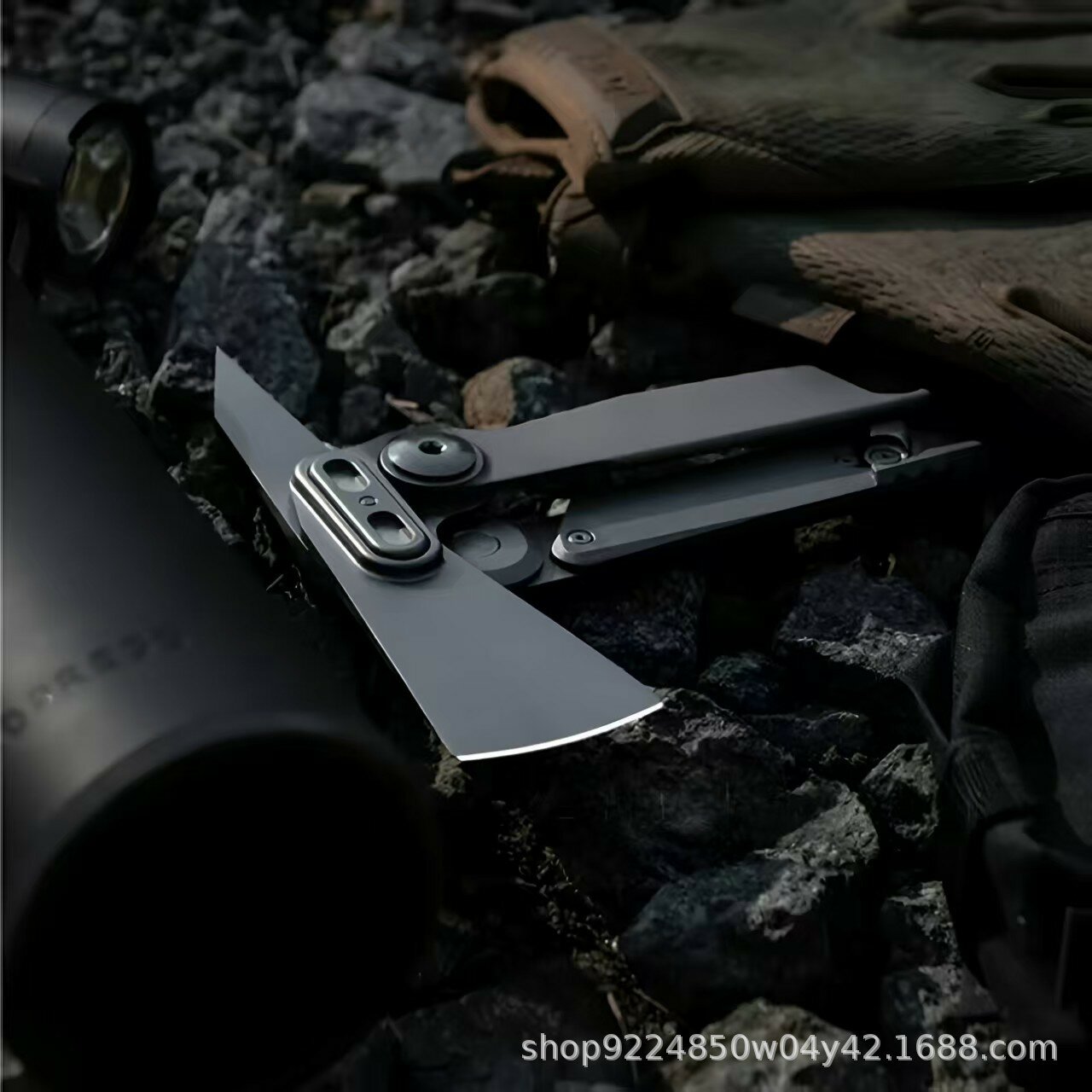 Топор EDC, экстремально компактный, всегда с собой, черный, черно-серый