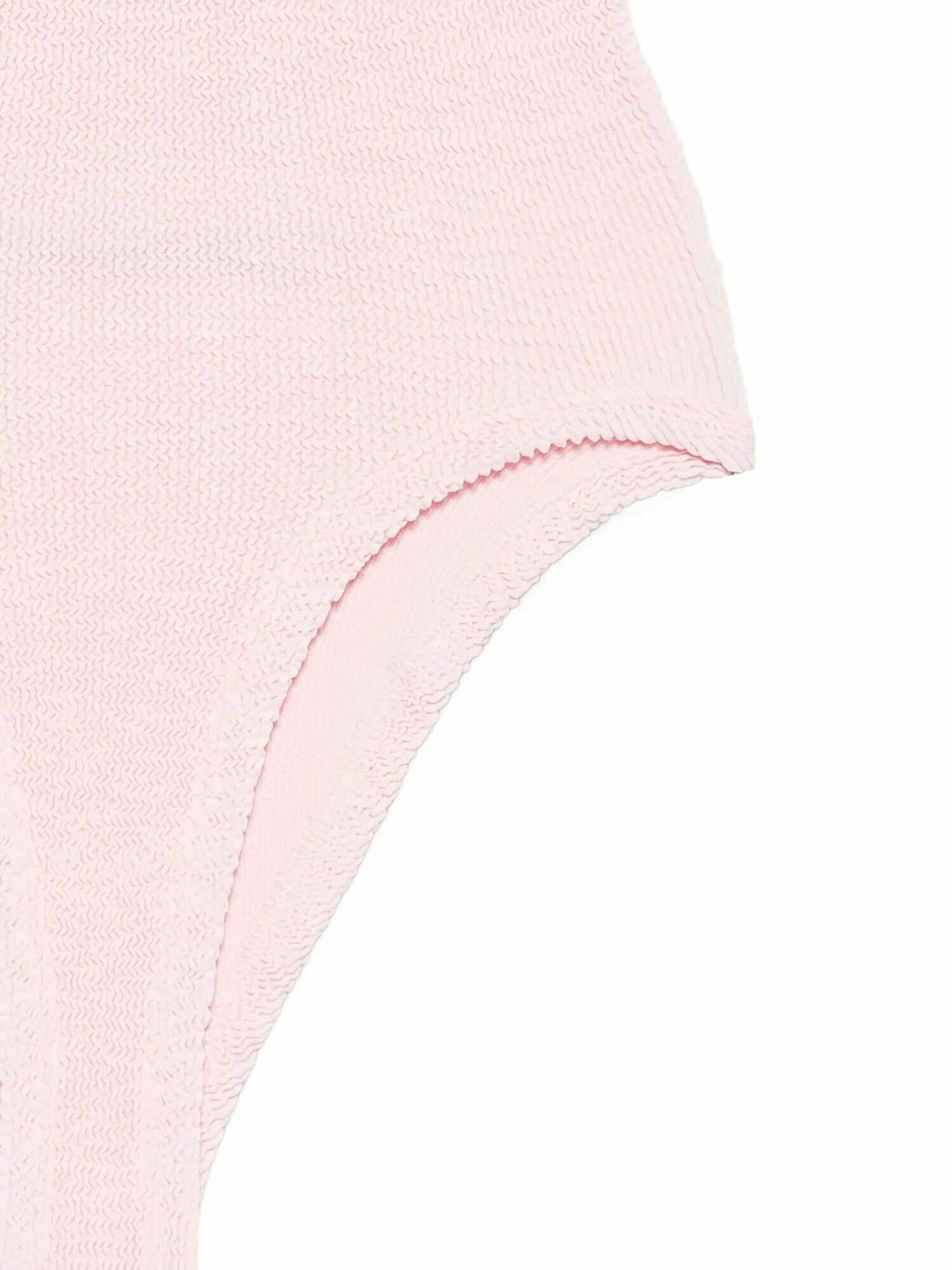 Купальник HUNZA G Crinkle-effect square-neck swimsuit, размер OneSize, coral pink — фото 1