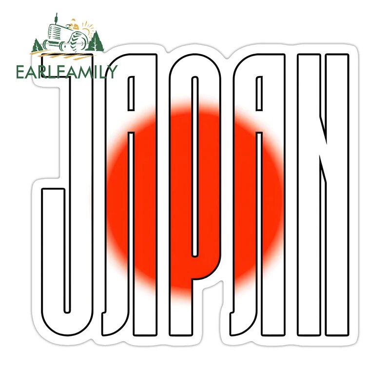 EARLFAMILY забавная наклейка на автомобиль s, сделано в Японии, флаг JDM, гоночная YT-632966, 16cm