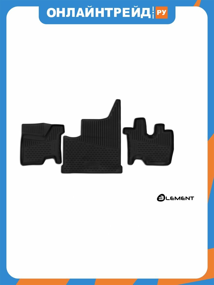 Коврики 3D в салон Element для КАМАЗ М1842, 2013-, 5490, полиуретан, 3шт