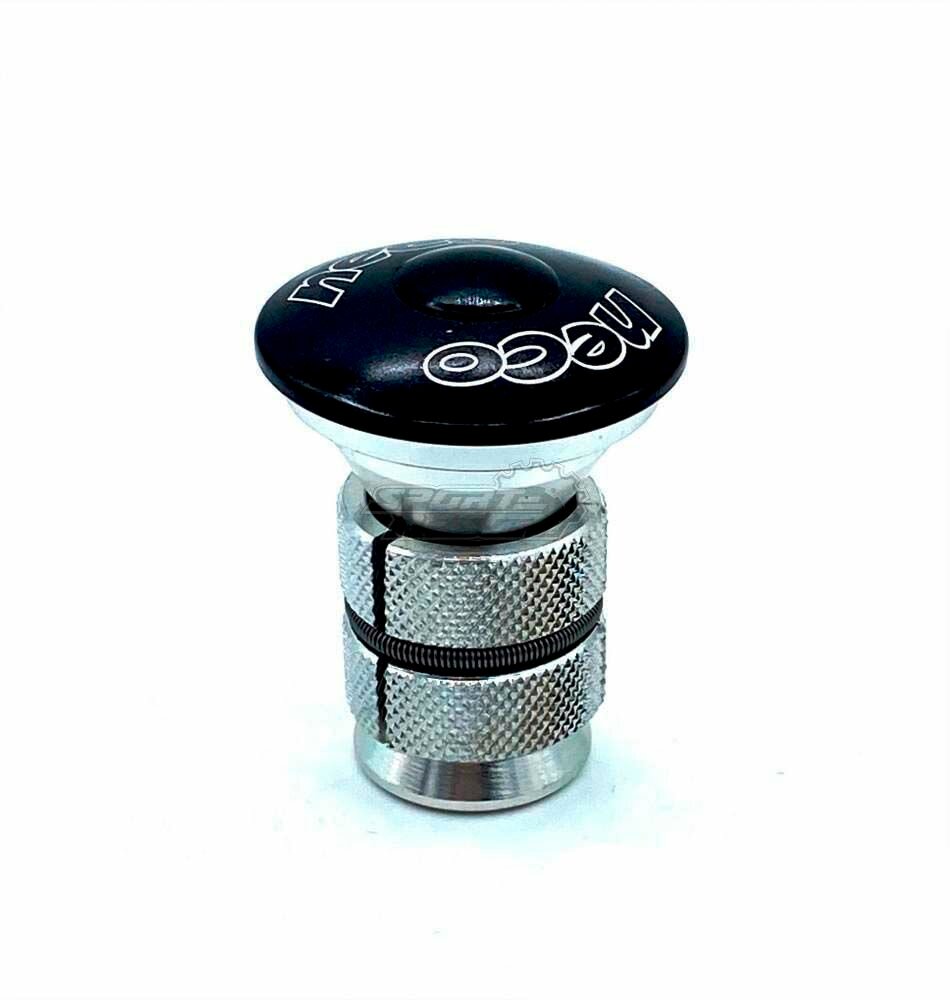 Паук / якорь для вилки NECO H286G 1-1/8" многоразовый, диаметр 22-25.4, с крышкой, длина 18мм, черный NECO