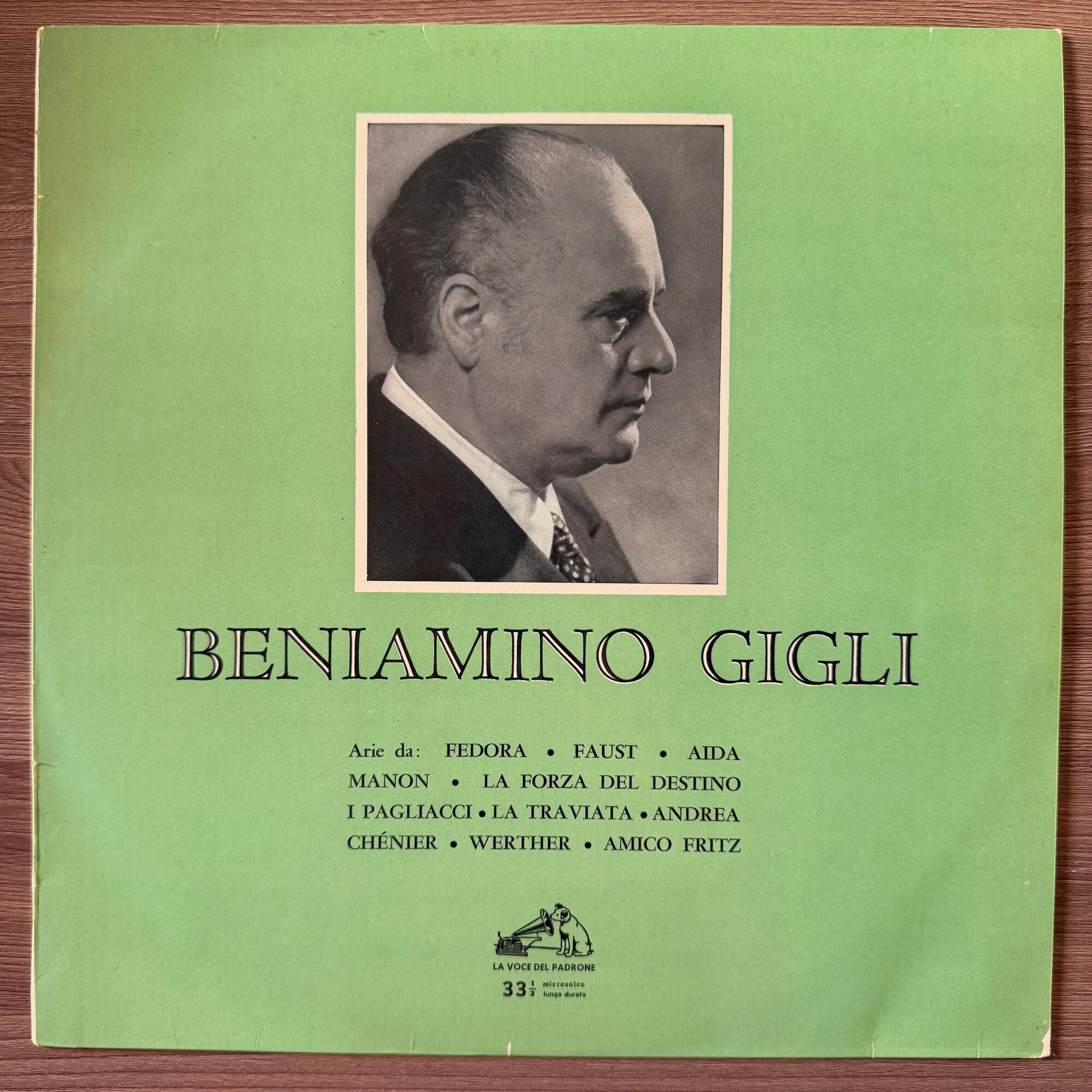 Виниловая пластинка Beniamino Gigli Beniamino Gigli (Италия 1960г.)