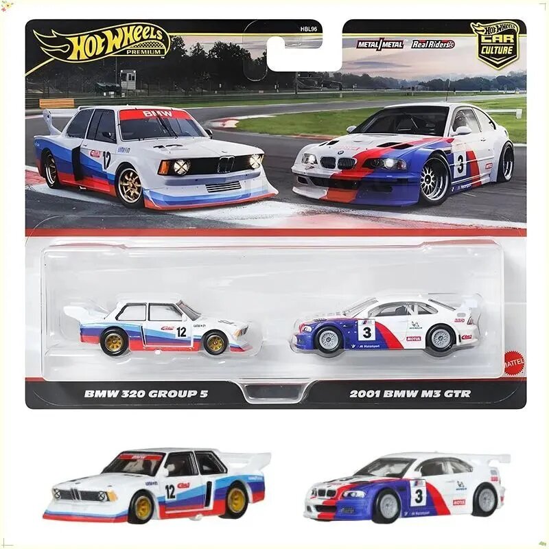 Машинка Premium Car Culture 2-Pack HBL96-BMW 320 Group 5 & 2001 BMW M3 GTR