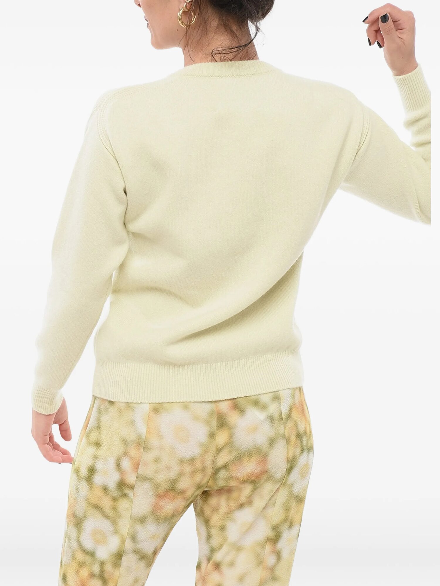 Свитер SA SU PHI Cashmere crew-neck sweater, размер 40, , светло-желтый — фото 1
