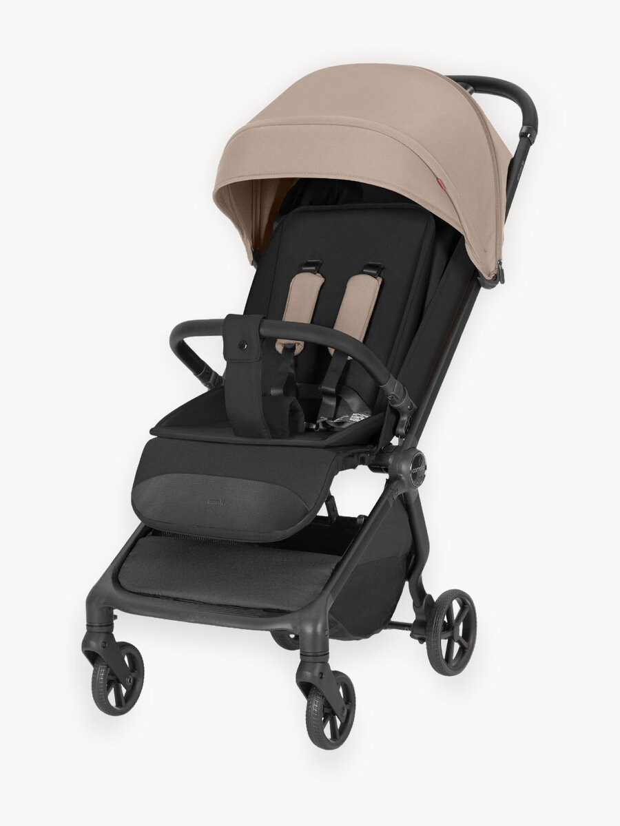 Прогулочная коляска CARRELLO "Atom S", легкая, летняя (Evening Beige) бежевый