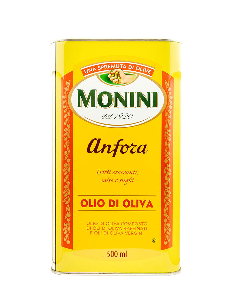 Масло оливковое Monini Anfora рафинированное, с добавлением оливкового нерафинированного, 500 мл