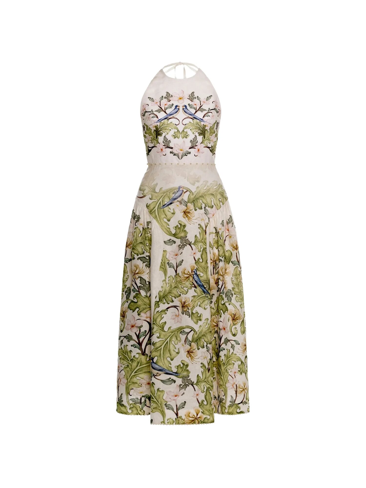 Платье Balsa Anhelo embroidered halter-neck midi dress