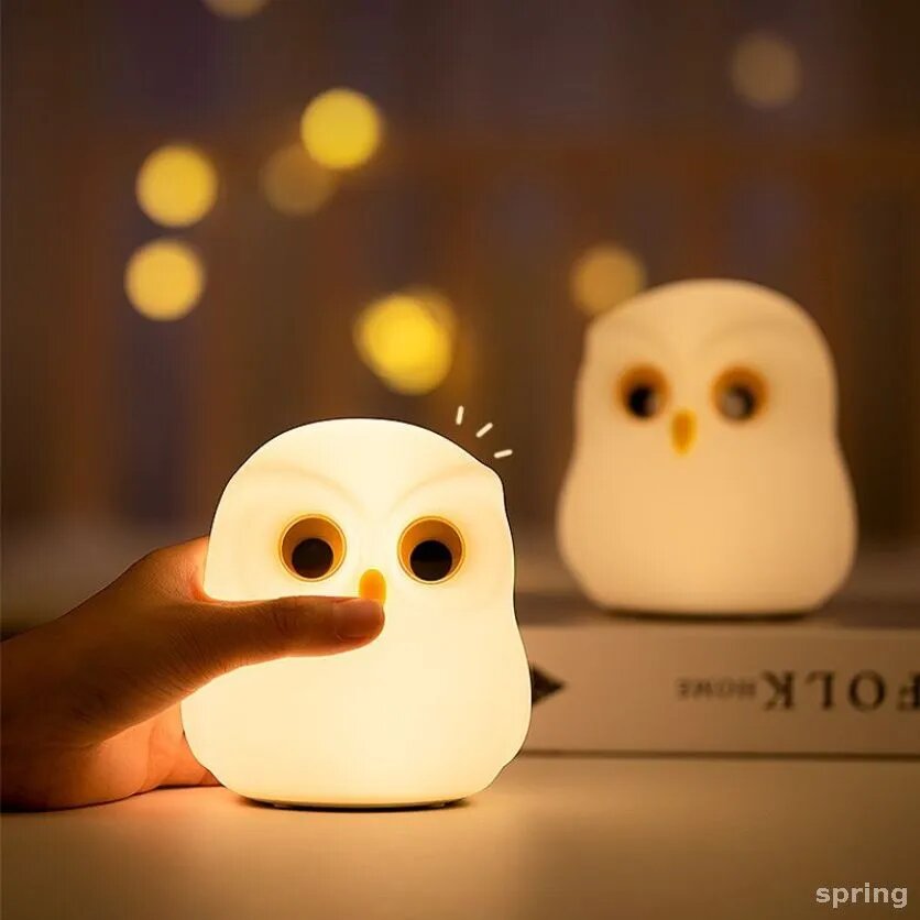 Инновационный индукционный светодиодный ночник Owl Symphony, эксклюзивный презент для детей и подруг