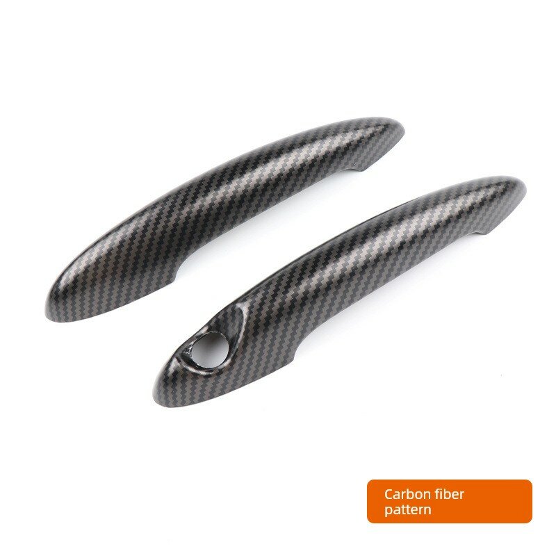 BMW Mini Cooper R50/R55/R56/R60 Передняя Дверная Ручка Накладка - Текстура Углеродного Волокна, Универсальная Подгонка