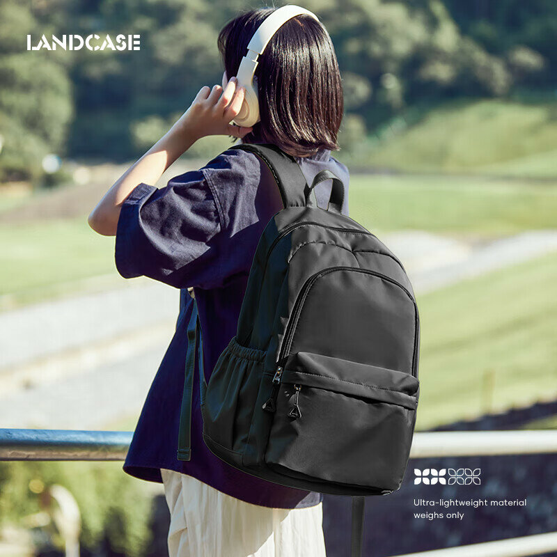 Рюкзак Landcase легкий для школьников 4-6 классов и 7-9 классов Внешний вид：ЧерныйПодходит для：Для школьников 1-12