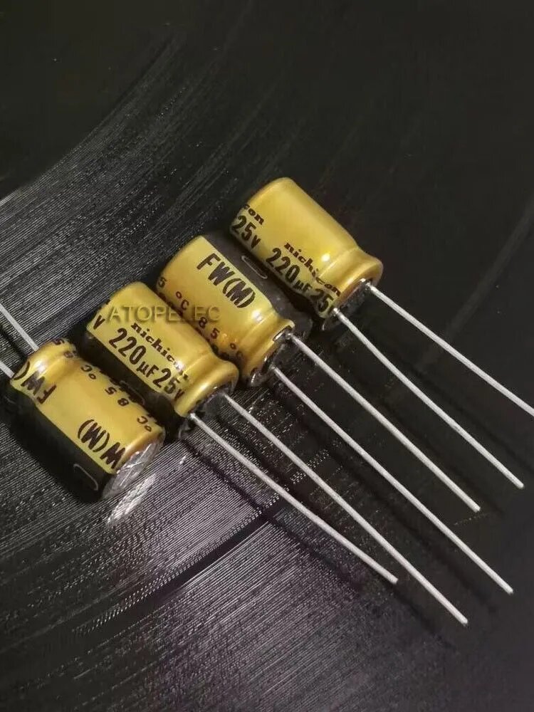 10 шт. 220uF 25V Nichicon FW Аудио электролитический конденсатор