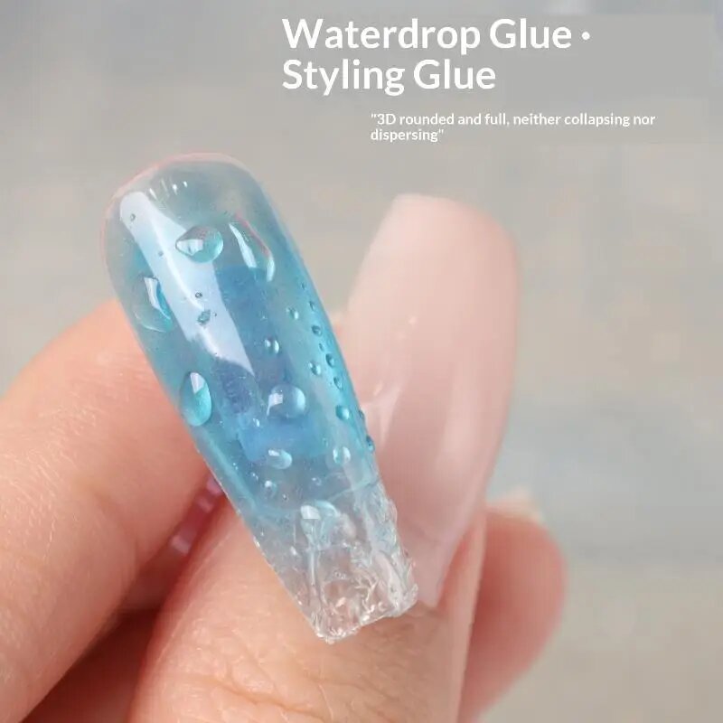 Water Droplet Nail Glue 3D эффект, Цвет: Nail glue