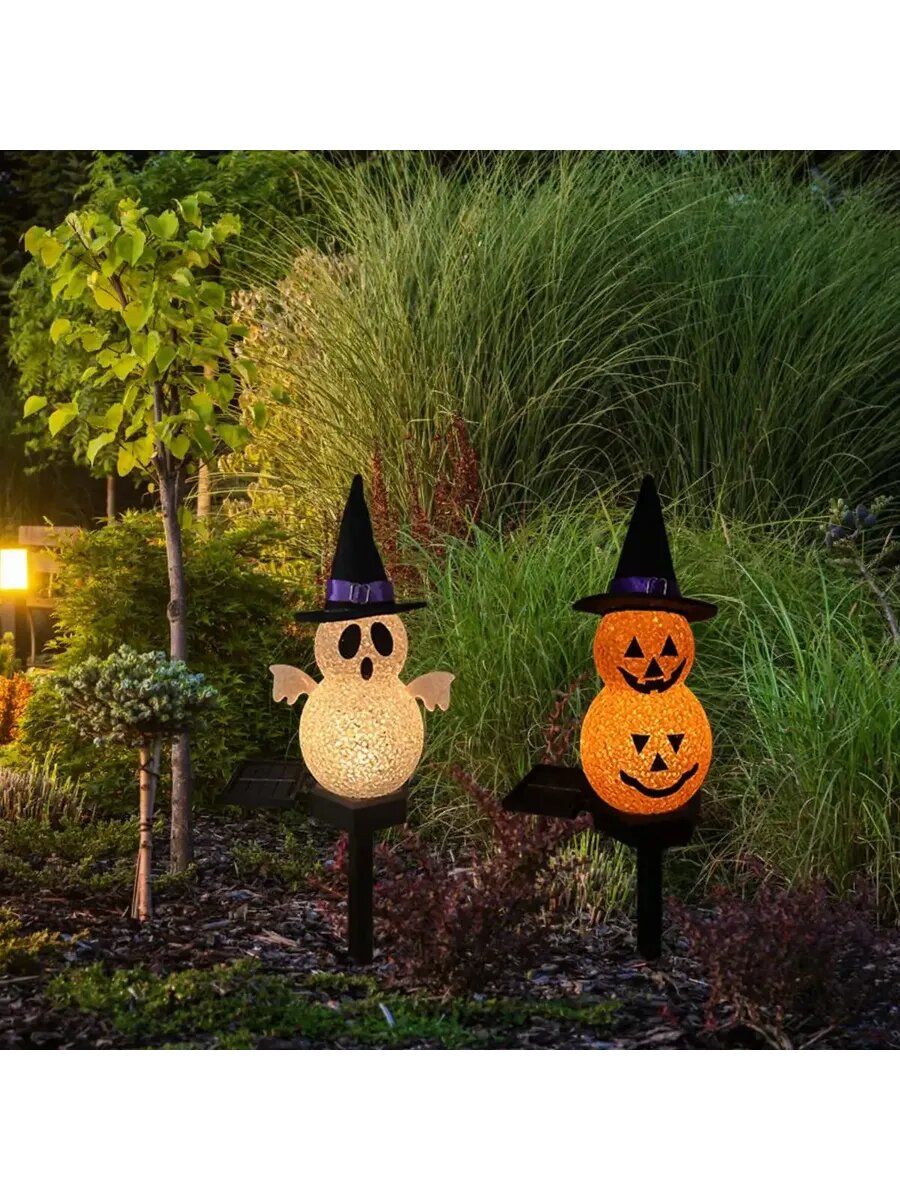 Солнечные фонарики тыква и призрак ghost Pumpkin