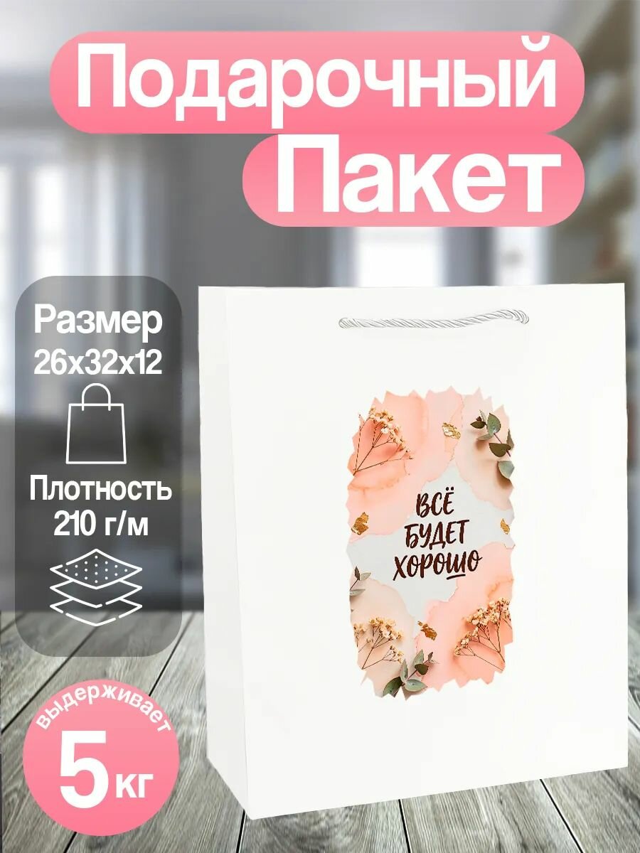 Пакет подарочный мотивирующие фразы