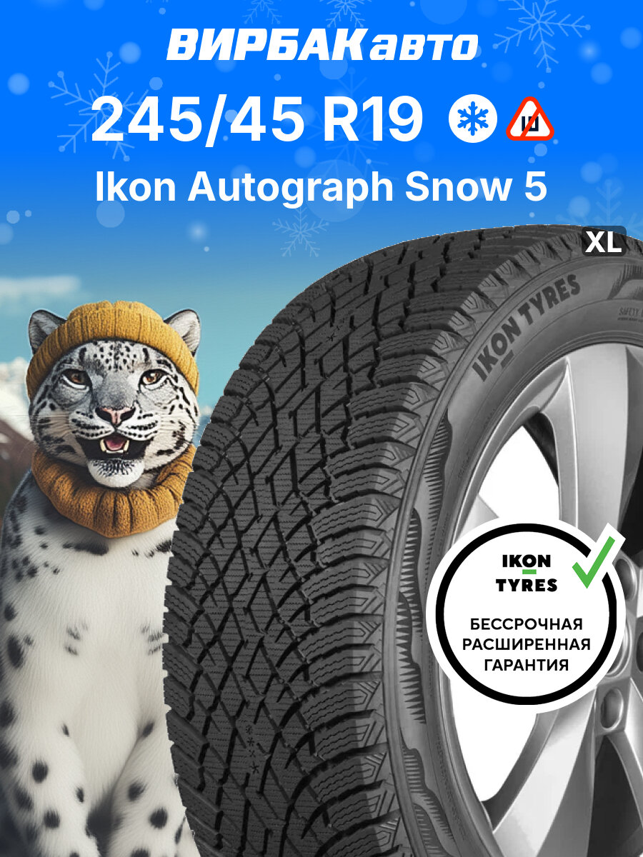 Зимние шины Ikon Autograph Snow 5 245/45R19 102T XL, зимняя автомобильная резина