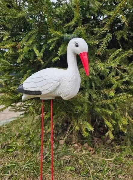 IKEA Фигурка садовая Аист, декоративная, высота 70 см, 2 шт — фото 1