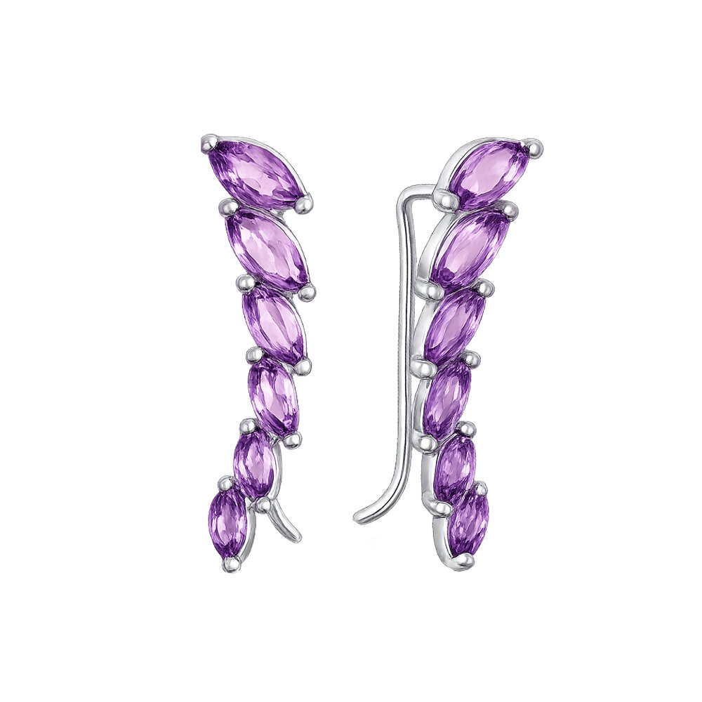 серьги из серебра