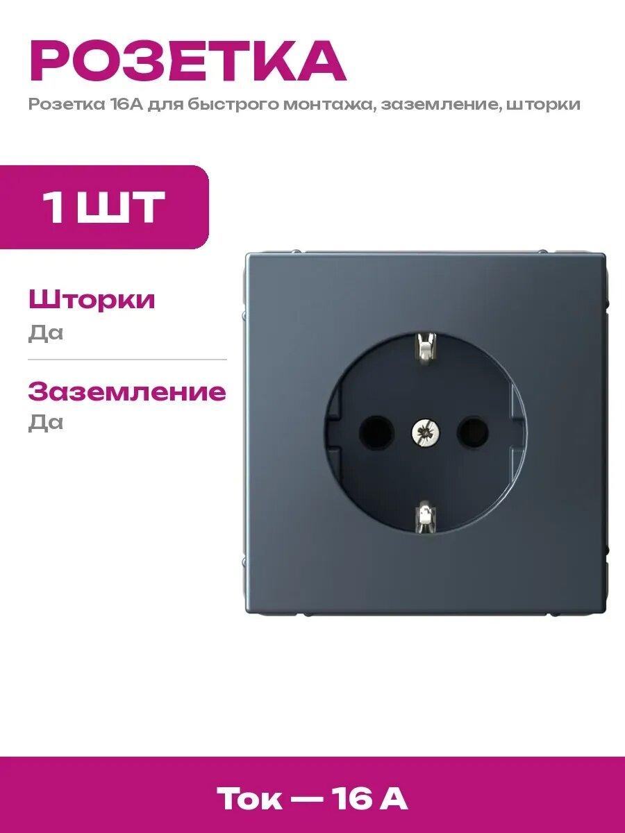 Электрическая розетка встраиваемая для скрытой проводки