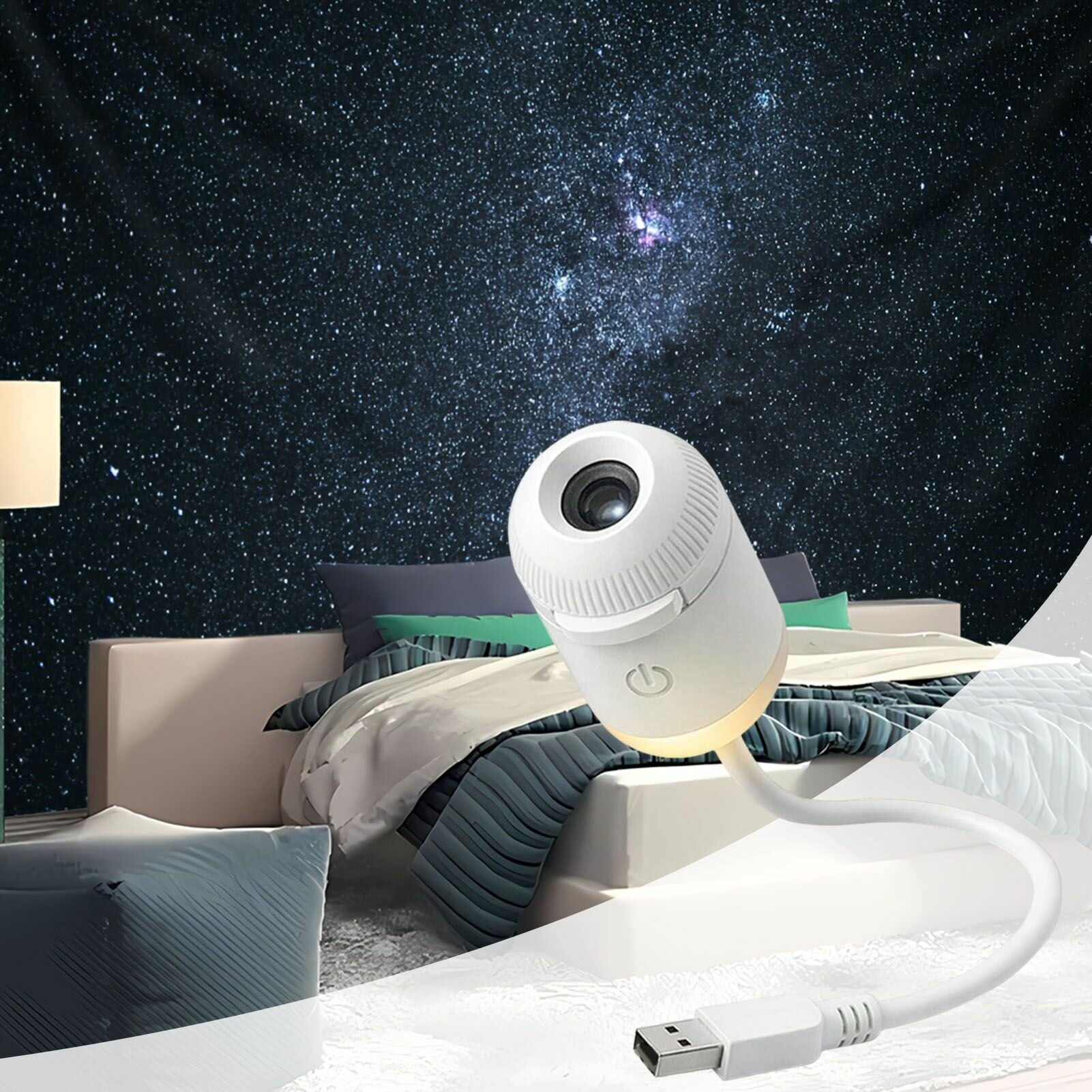 Гобо-проектор, белый — фото 1