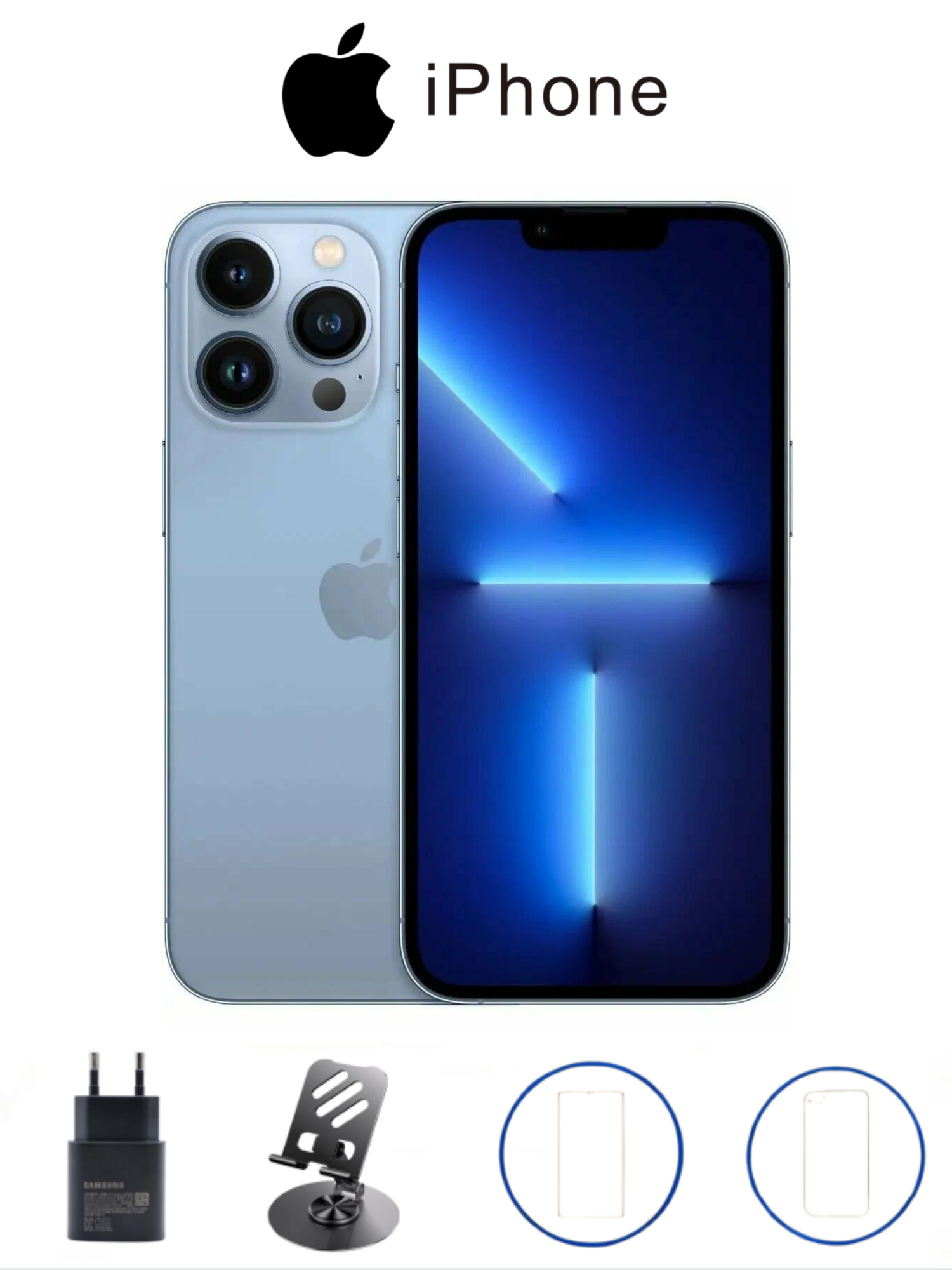 Смартфон Apple iPhone13 Pro, 256ГБ оперативной памяти, 6,1-дюймовый OLED-дисплей, поддержка двух SIM-карт nano