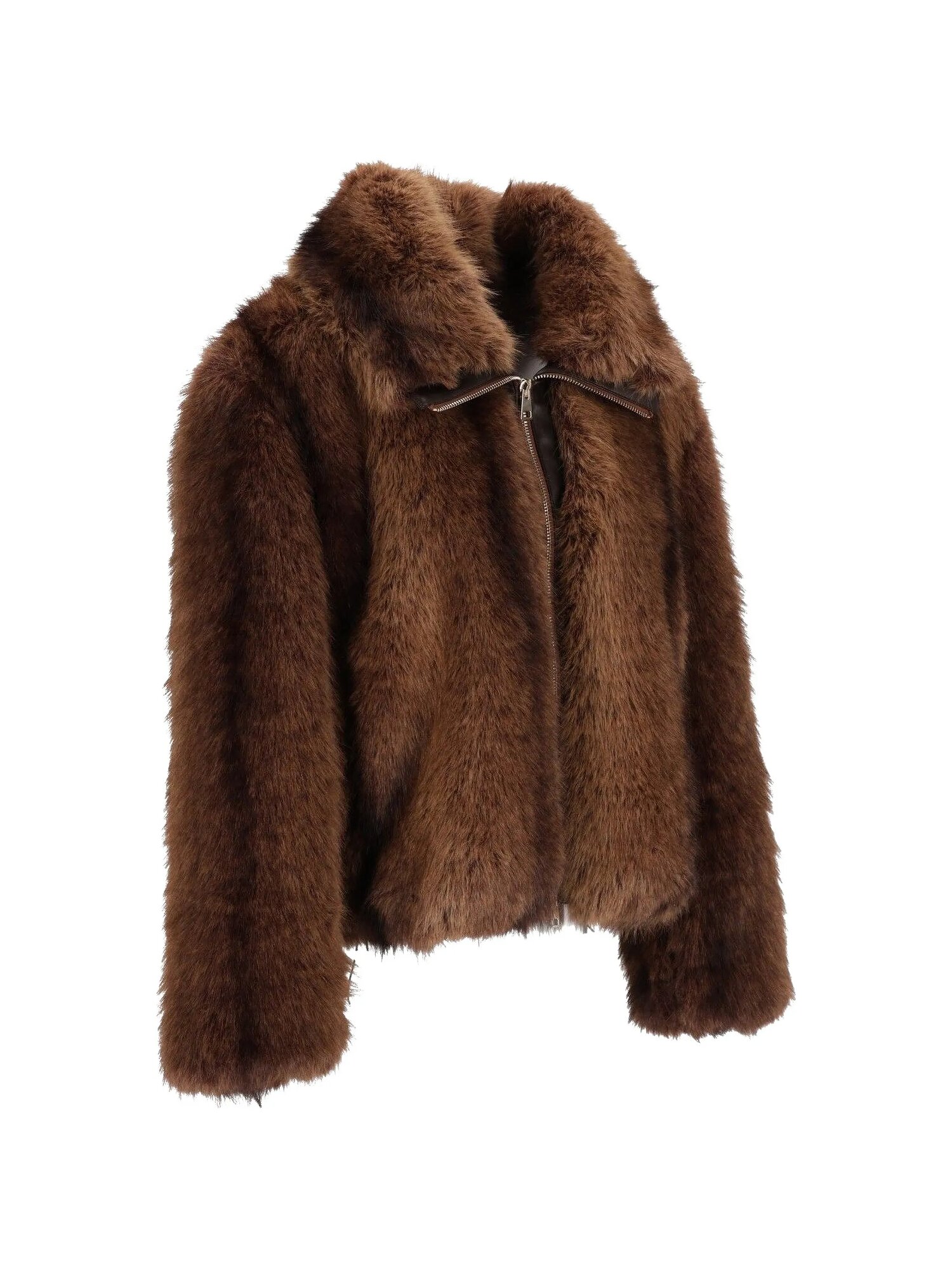 Куртка al duca d'aosta Zip-up faux-fur jacket, размер 42 — фото 1