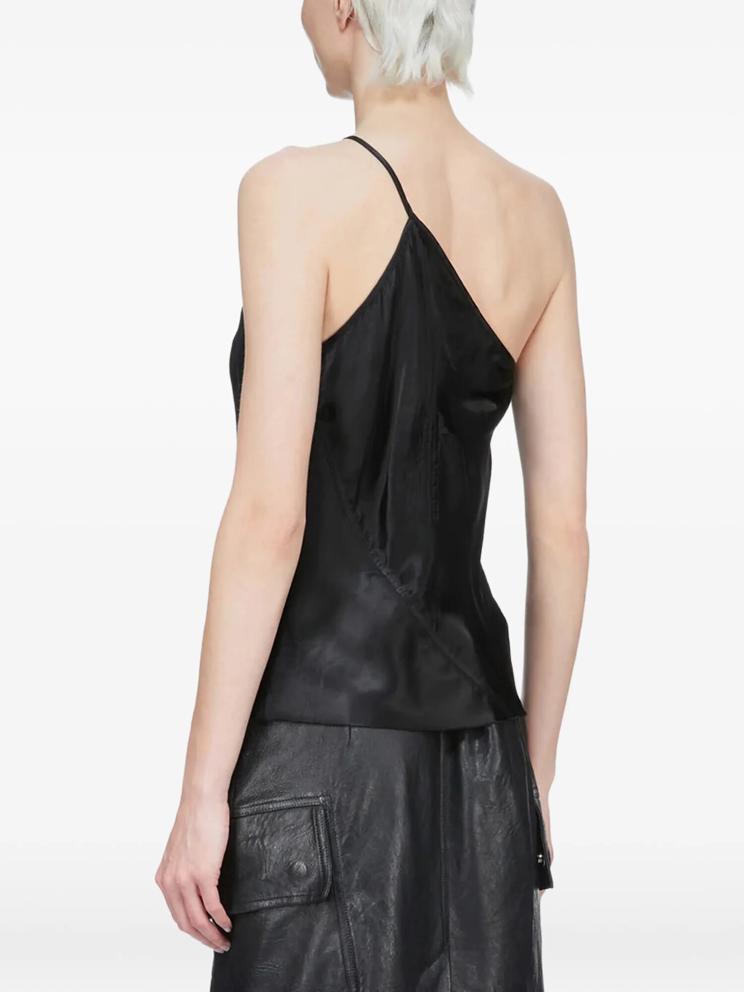 Топ Rick Owens One-shoulder slip top, размер 38 — фото 1