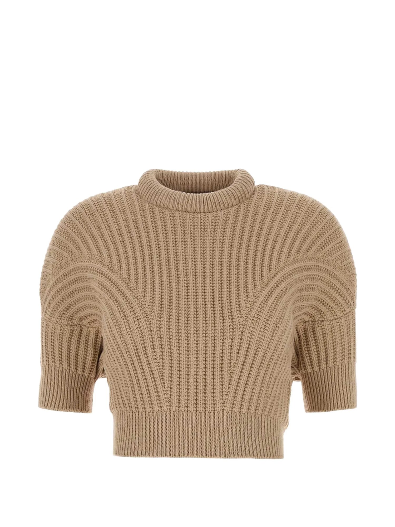 Свитер SPORTMAX Ribbed-knit cropped sweater
