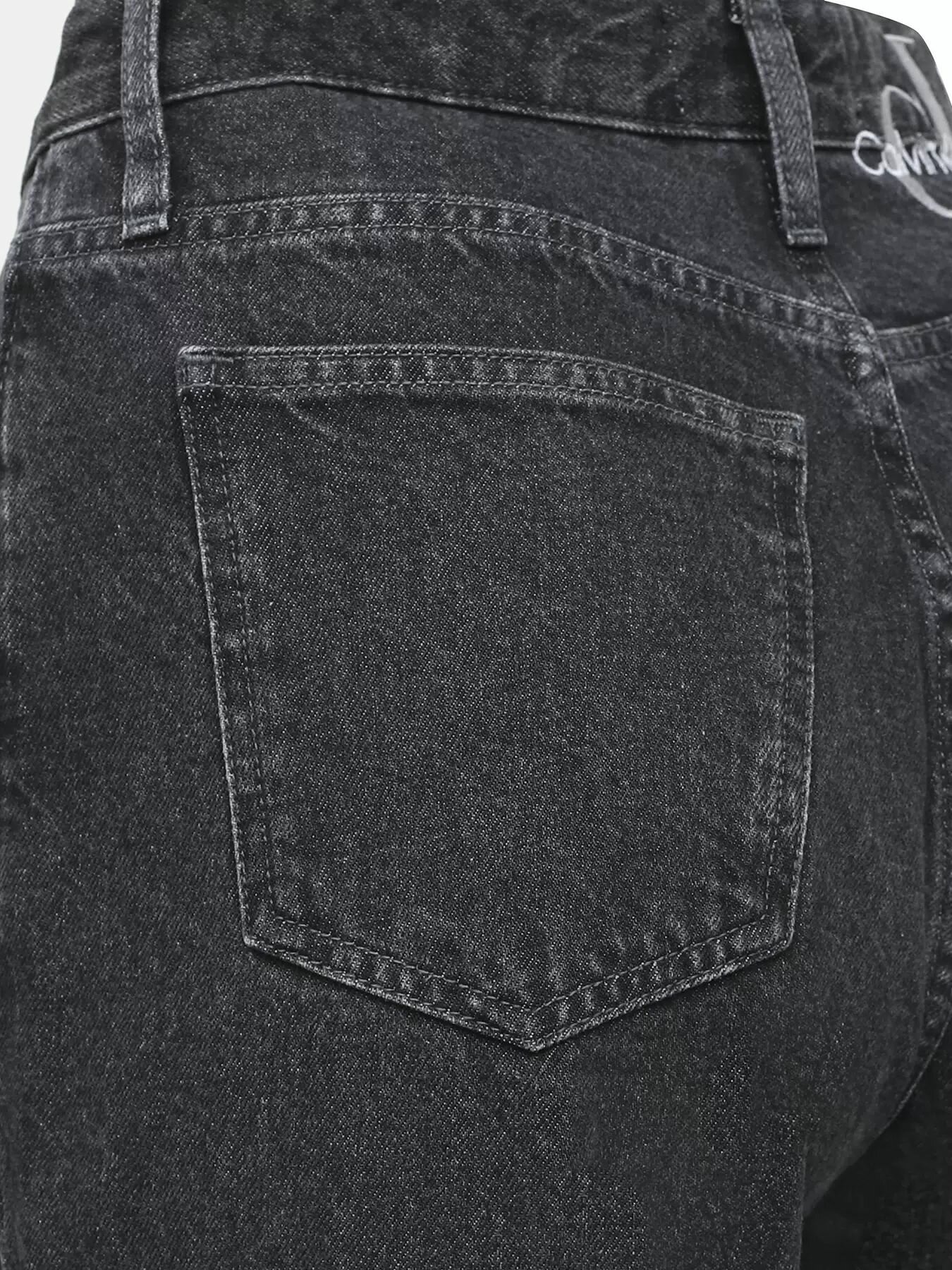 Джинсы мом Calvin Klein Jeans, размер 27/30, темно-серый — фото 1