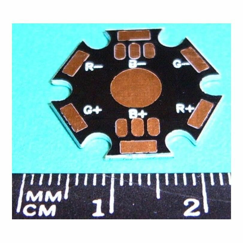 Радиатор для светодиодов 1x1W 3 color (non-plated)