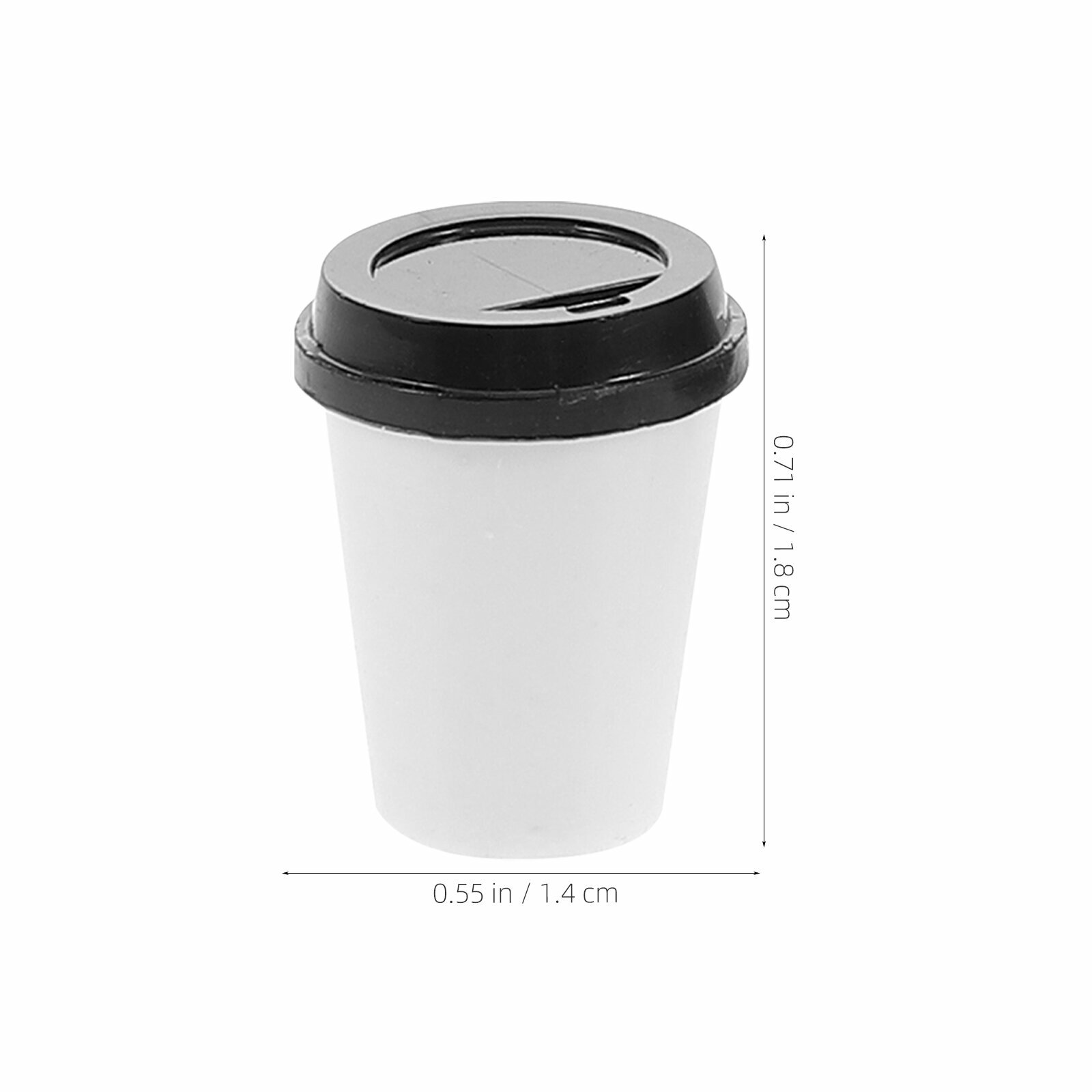 4 Шт Миниатюрные Кружки Для Домика Куклы Размер 1.80X1.40X1.40Cm Многоцветный