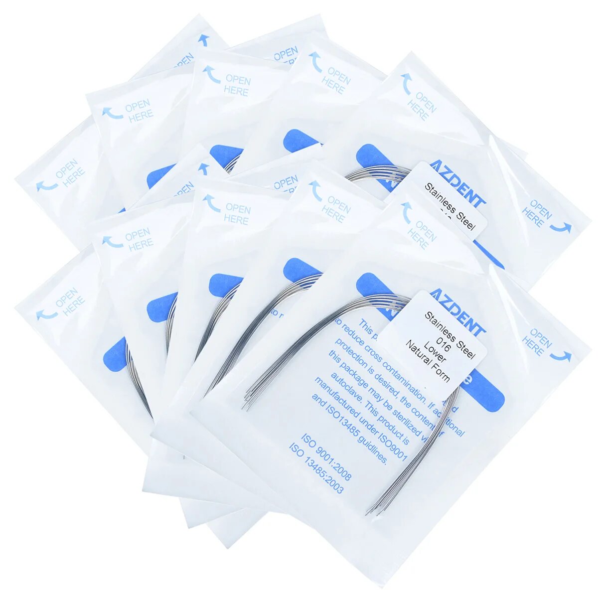 AZDENT Ортодонтические провода 016Lower 10Packs