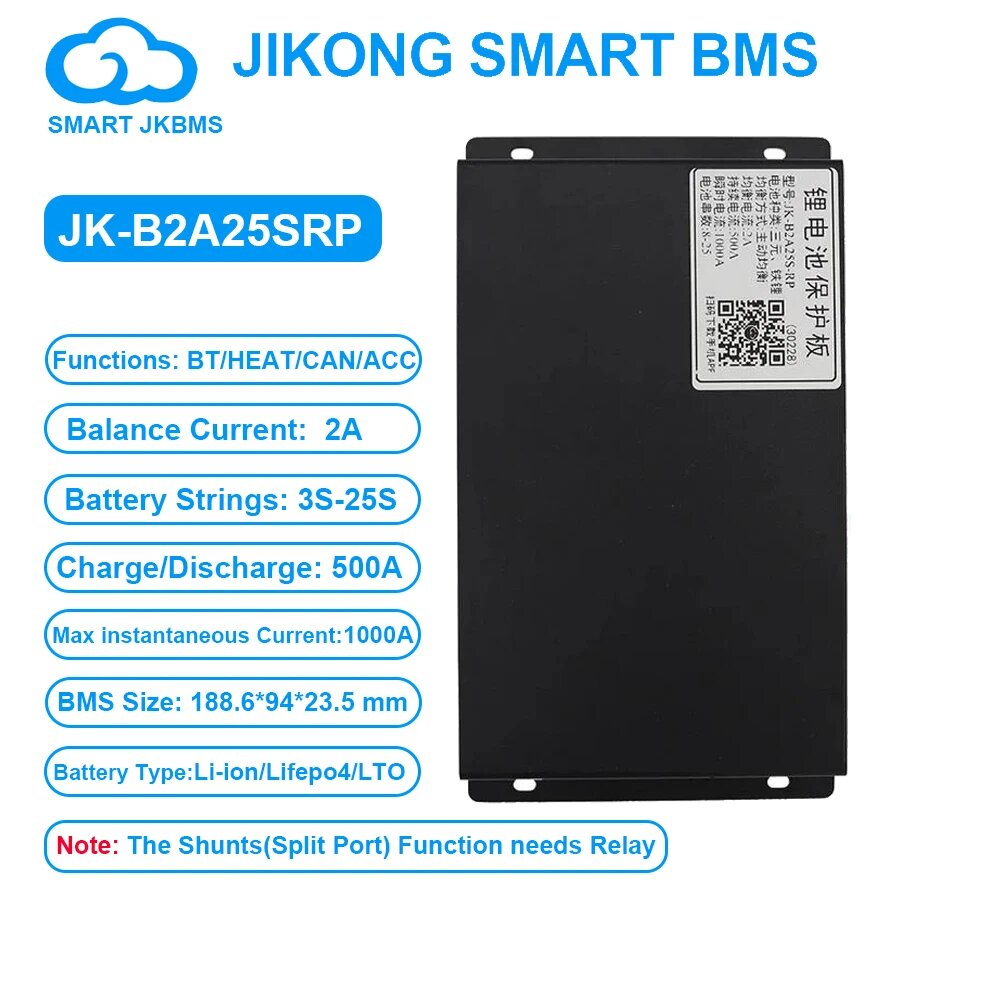 Smart BMS JIKONG JK BMS B2A25SRP 3S~25S